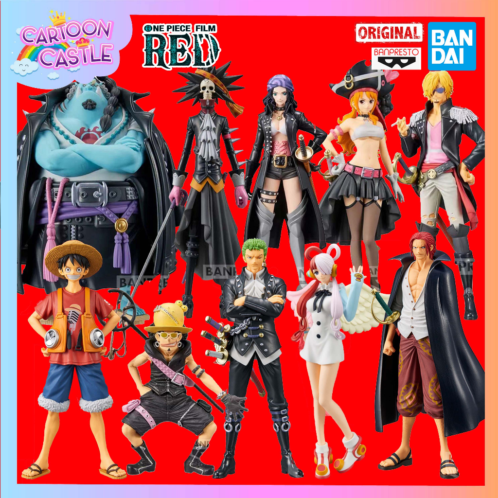 Bandai Banpresto Original One piece DXF anime Red Film Uta Luffy Zoro ...