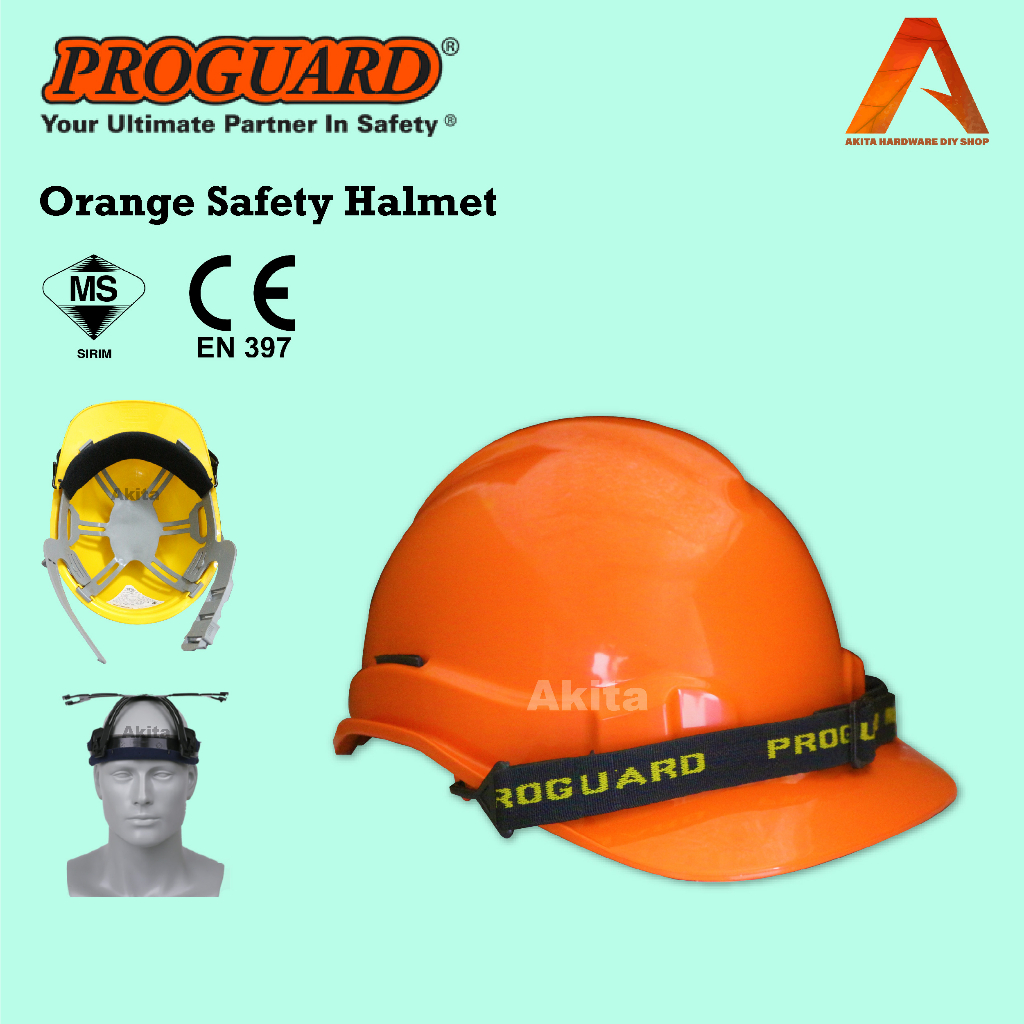 Proguard Industrial Safety Helmet Sirim Certified Yellow White Blue Red ...