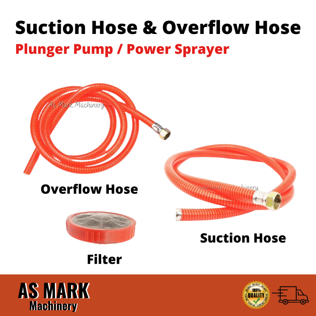40bar 45# 2.3 M /5 M / 8 M Plunger Pump / Power Sprayer Suction Hose ...