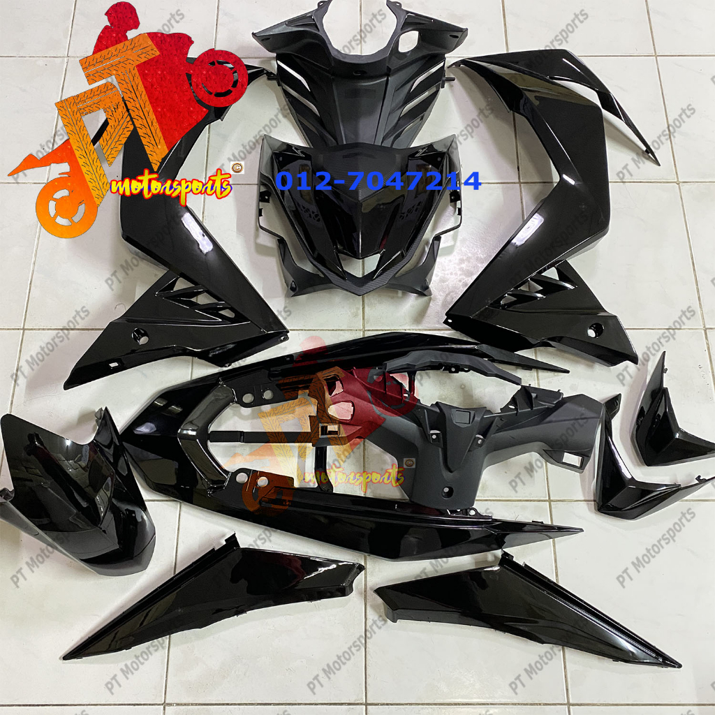 Honda RS 150 RS150 V1 V2 Black Kilat Cover Set Kosong OEM | Shopee Malaysia