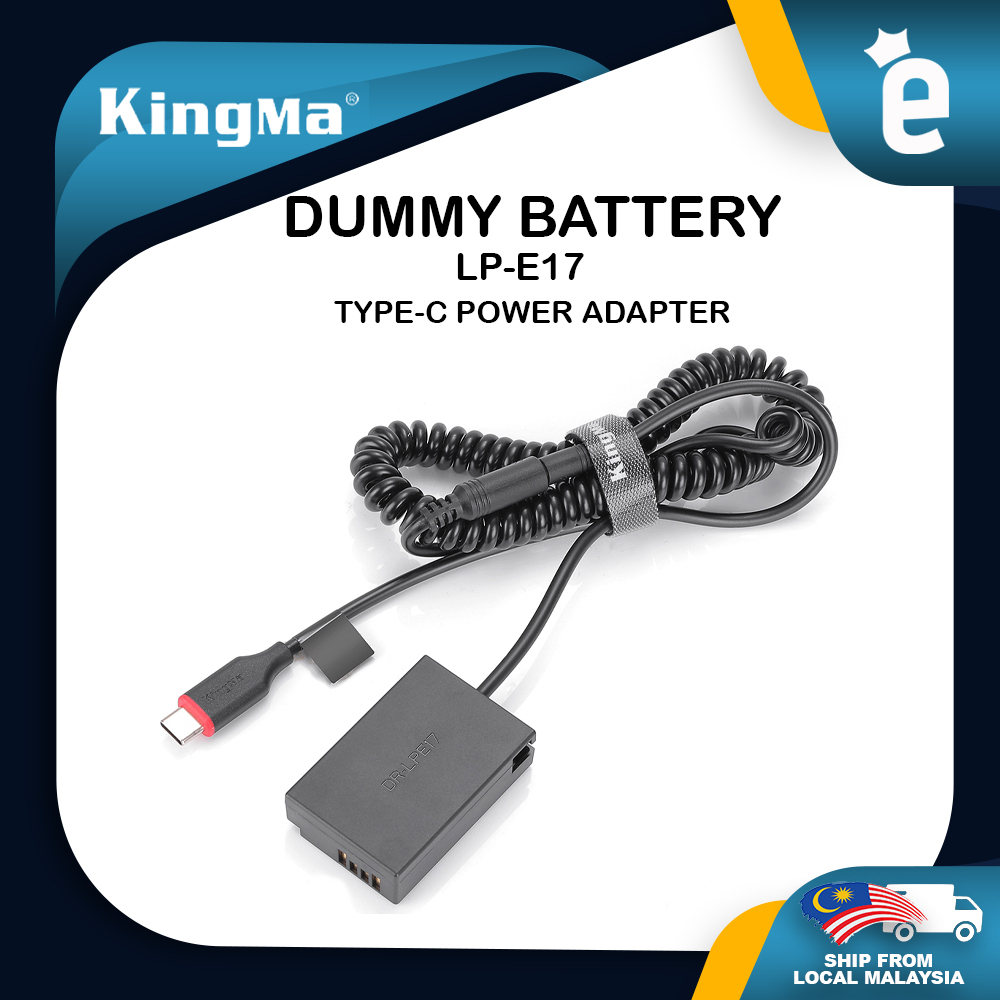KingMa Portable LP-E17 Dummy Battery USB-C LP-E17 for Power Bank ...
