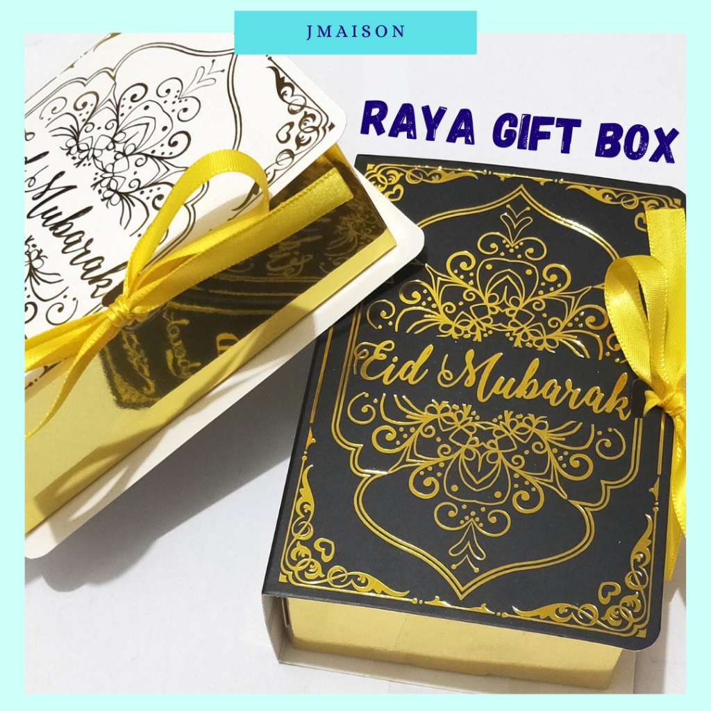 JMAISON 10Pcs Hari Raya Gift Box Eid Murabak Book Design Ramadan Gift ...