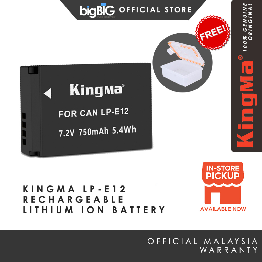 Enduro LP-E12 Battery / FB Tech LP-e12 for Canon Camera (NEW) | Shopee Malaysia