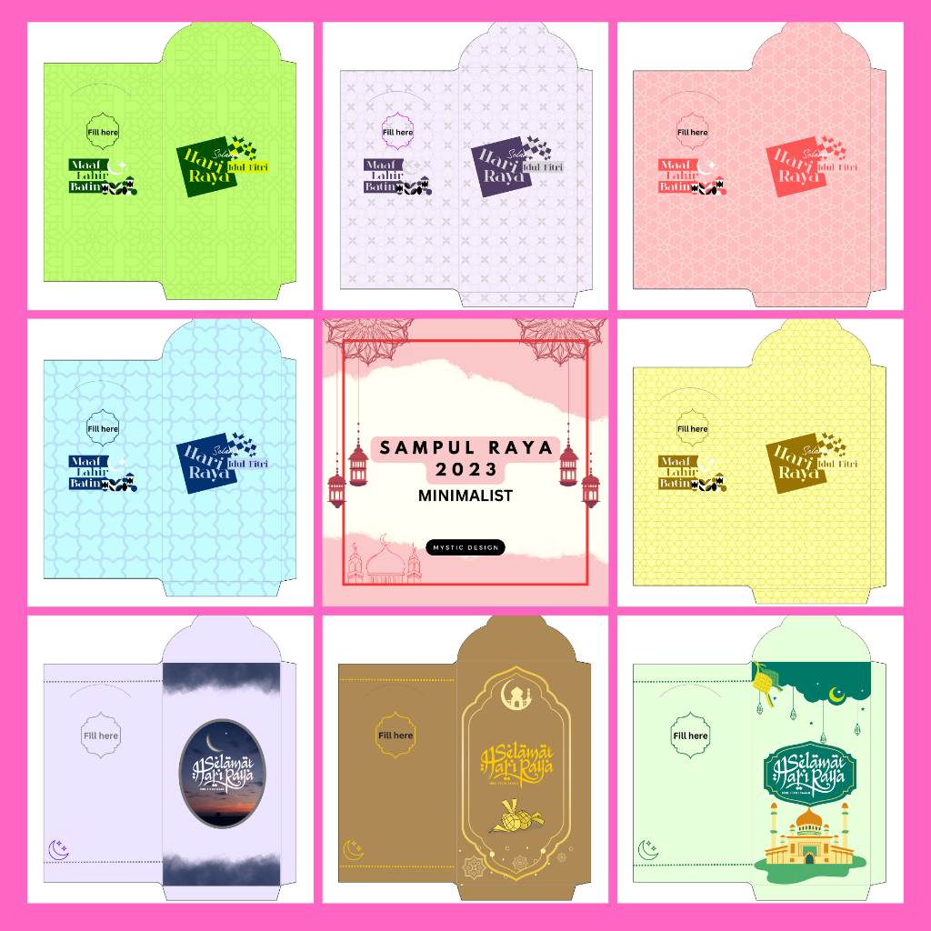 [READY STOCK] Sampul Raya VIRAL | 2023 | EXCLUSIVE (Minimalist) PART 1 ...