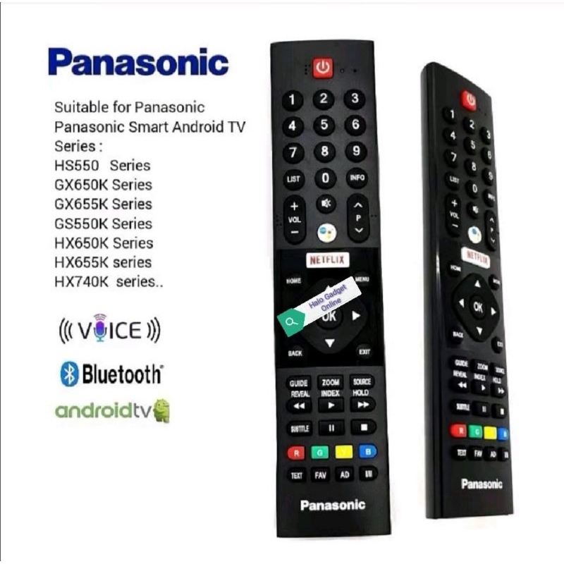 PANASONIC SMART ANDROID TV REMOTE CONTROL WITH VOICE, BLUETOOTH ...