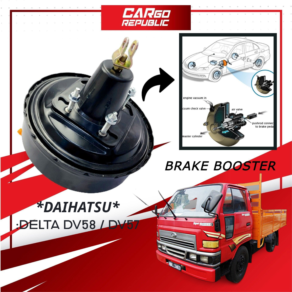 Daihatsu Delta DV58 / DV57 Brake Booster Pump Brake Servo Pump Genuine ...