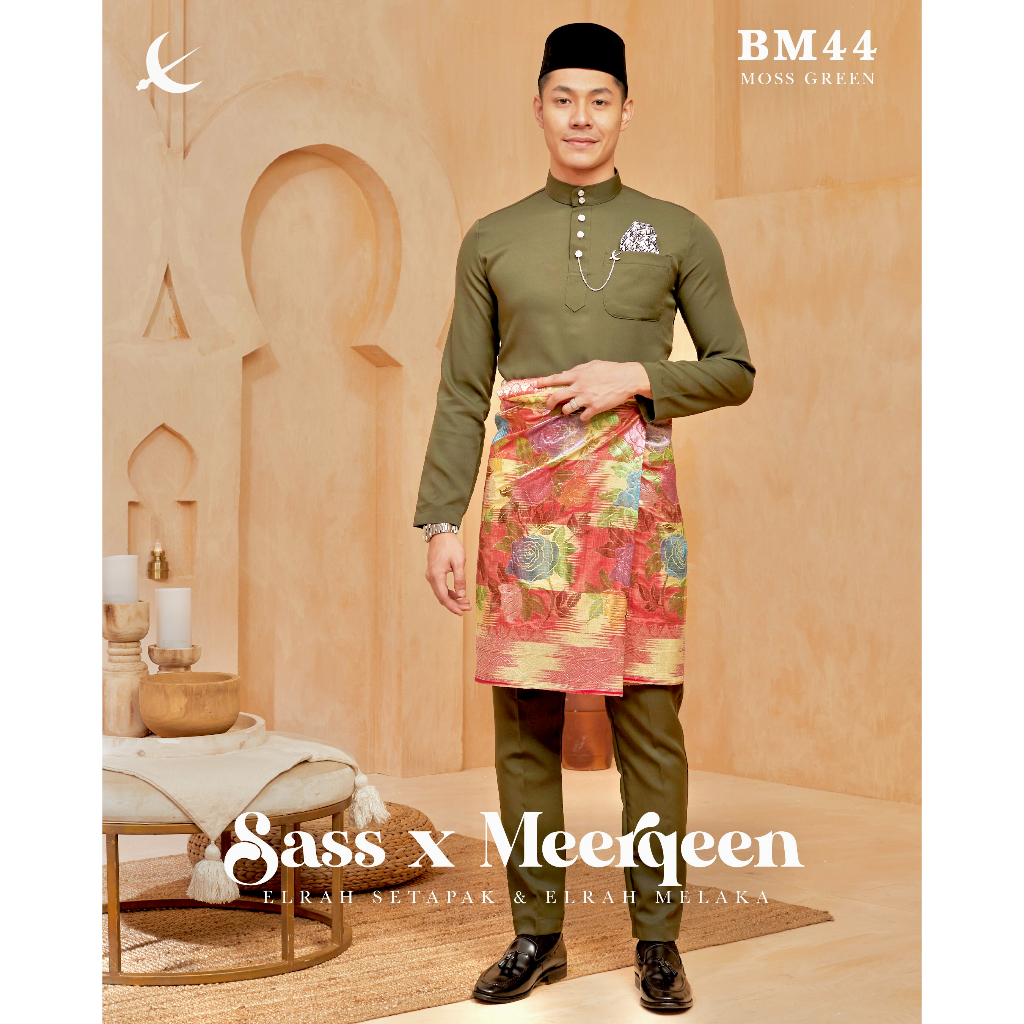 GREEN CATALOGUE COLOUR BAJU MELAYU ELRAH EXCLUSIVE MAGNIFICENT SLIM FIT ...