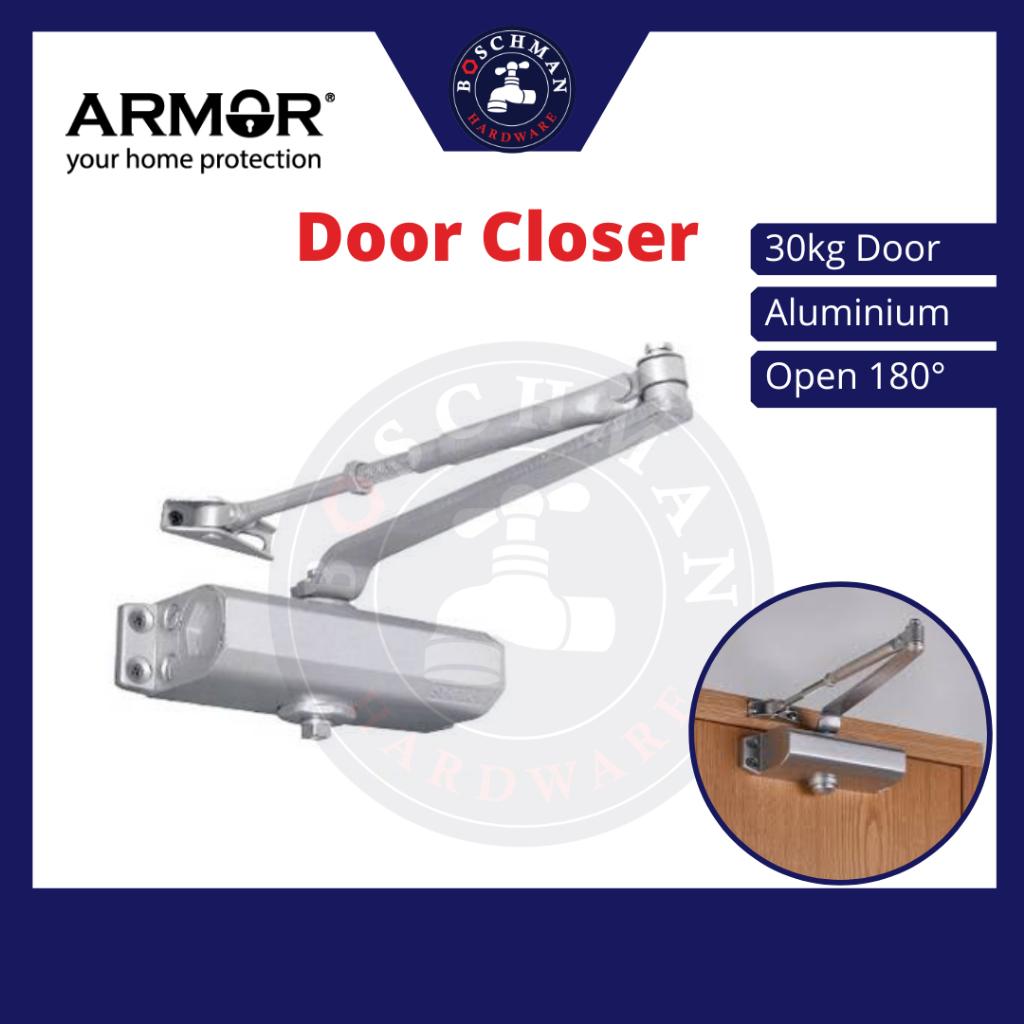ARMOR Aluminium Door Closer ADC-D51 Automatic Adjustable Spring Door ...