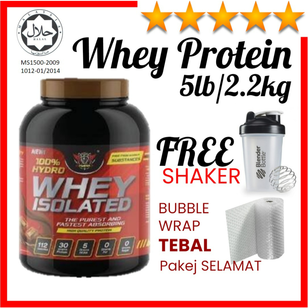 [Tambah otot / lean muscle] 2kg/5lb Hydro Whey Protein Isolate ...