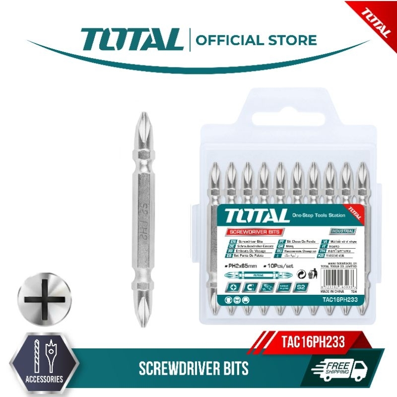 Total Screwdriver Bits Double Ended TAC16PH233 | Shopee Malaysia