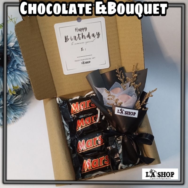 Surprise Box chocolate with Bouquet | Shopee Malaysia