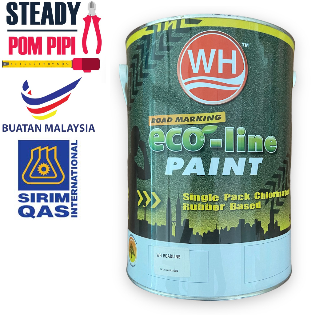 5L WH HEAVY DUTY ROADLINE PAINT FOR ROAD MARKING / ROAD LINE TRAFFIC ...