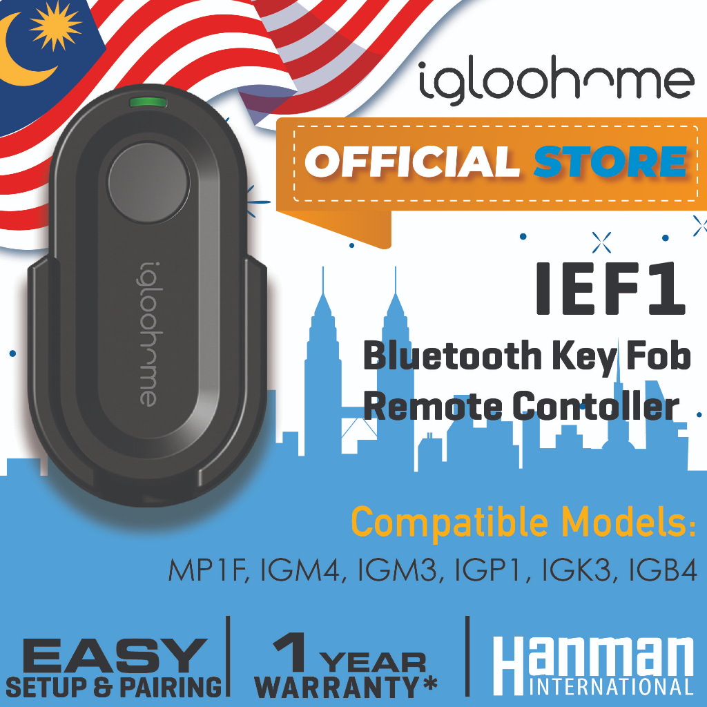 IEF1 - Bluetooth Keyfob Igloohome Remote Controller | Shopee Malaysia