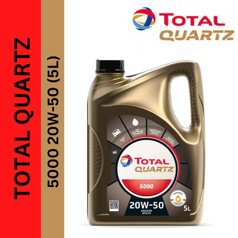 216509 (2667)Total Quartz 5000 Engine Oil 20W-50 (5L) | Shopee Malaysia