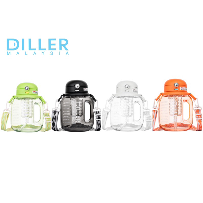 Diller ExtraBeaut Tritan Multifunction Large Capacity Water Bottle ...