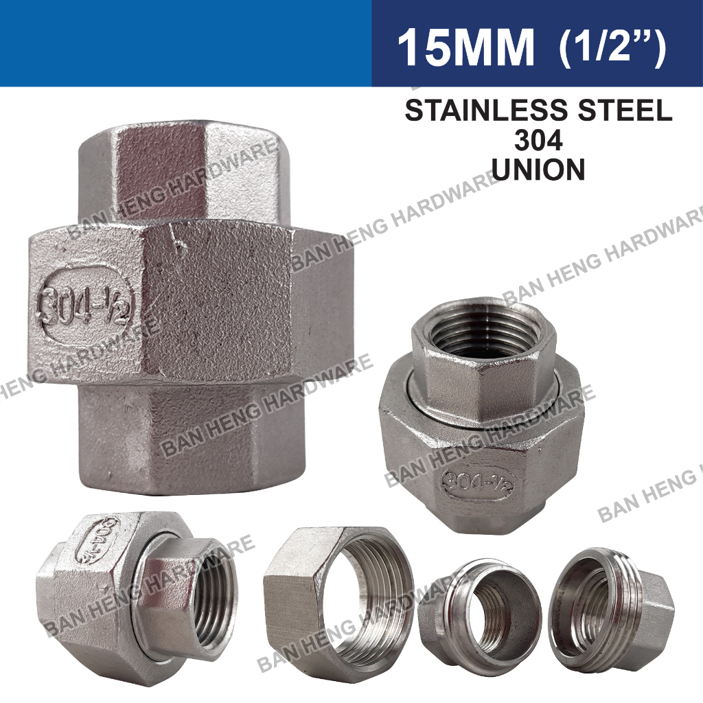 Stainless Steel SS304 Fitting - Socket, Nipple, Tee, Elbow, Union, Bush ...