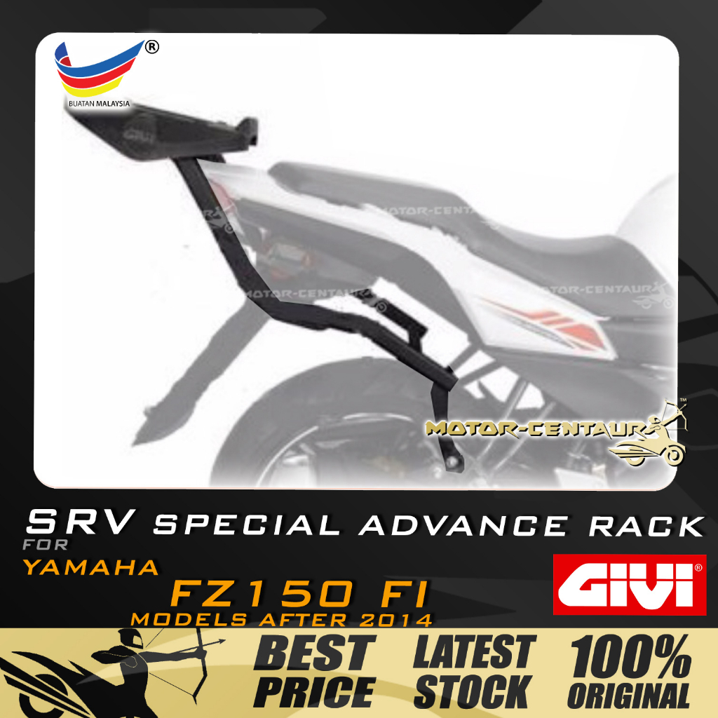 MONORACK GIVI (ZR/HRV/HRX/SRV/SRX/J RACK/WITH LED) YAMAHA EZ115I,Y15ZR ...