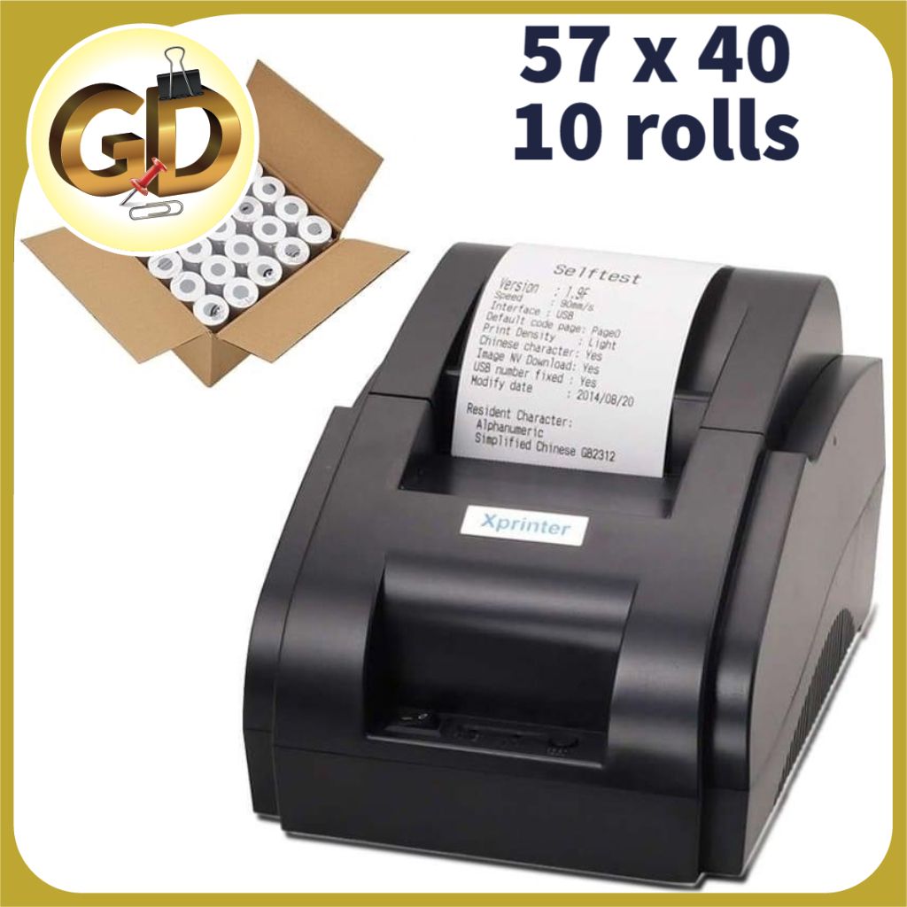 57mm X 40mm Thermal Receipt Roll Paper/Cashier Roll/Kertas Resit ...