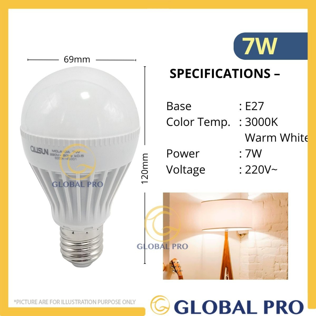 [HIGH QUALITY] PREMIUM E27 Bulb LED Mentol LED Rumah Energy Saving Bulb ...