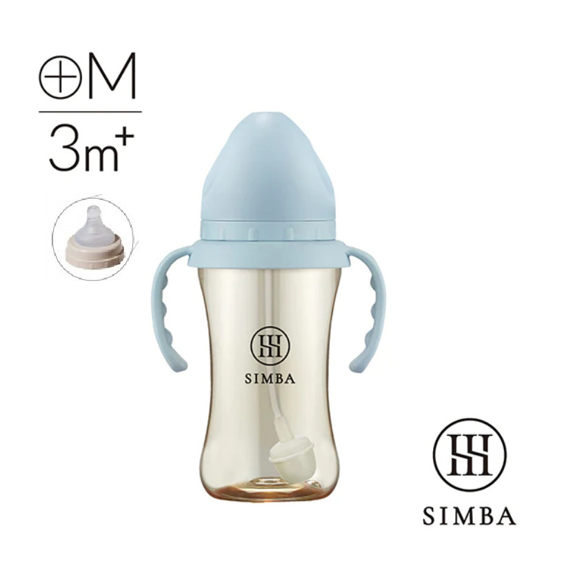 Simba PPSU Wide Neck Allonge Feeding Bottle With Handle ml Cross Hole 200ml / 270ml / 360ml ...