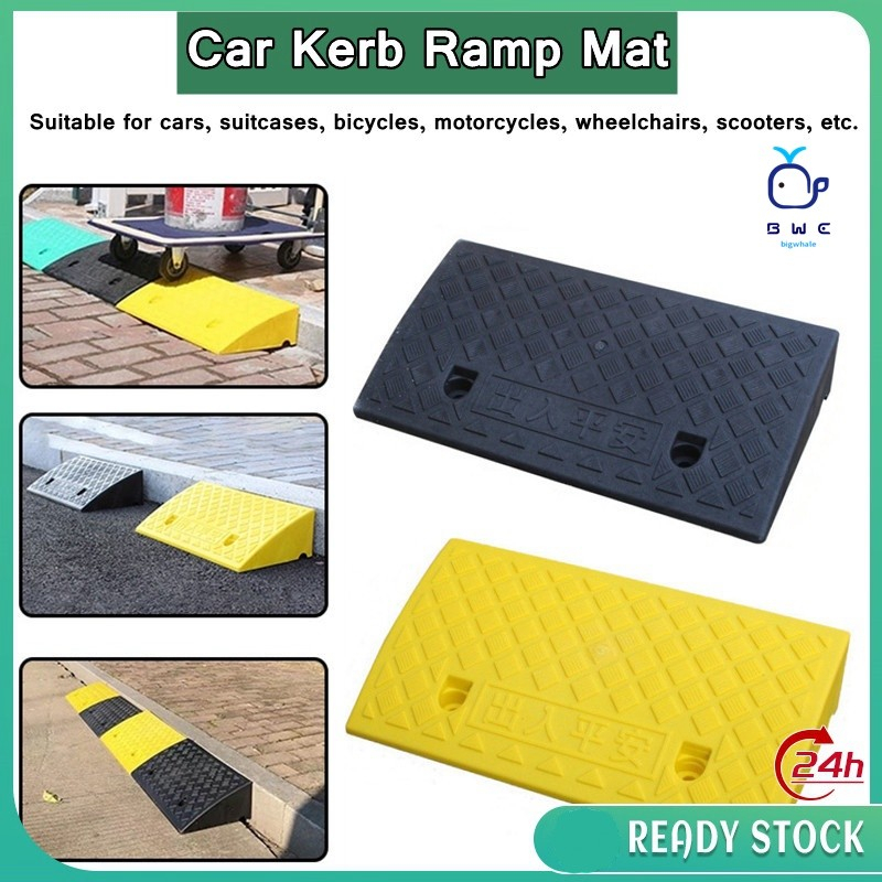 【COD】Car Kerb Ramp Mat Curb Ramp Pad Heavy Duty Ramp Motorcycle Ramp ...