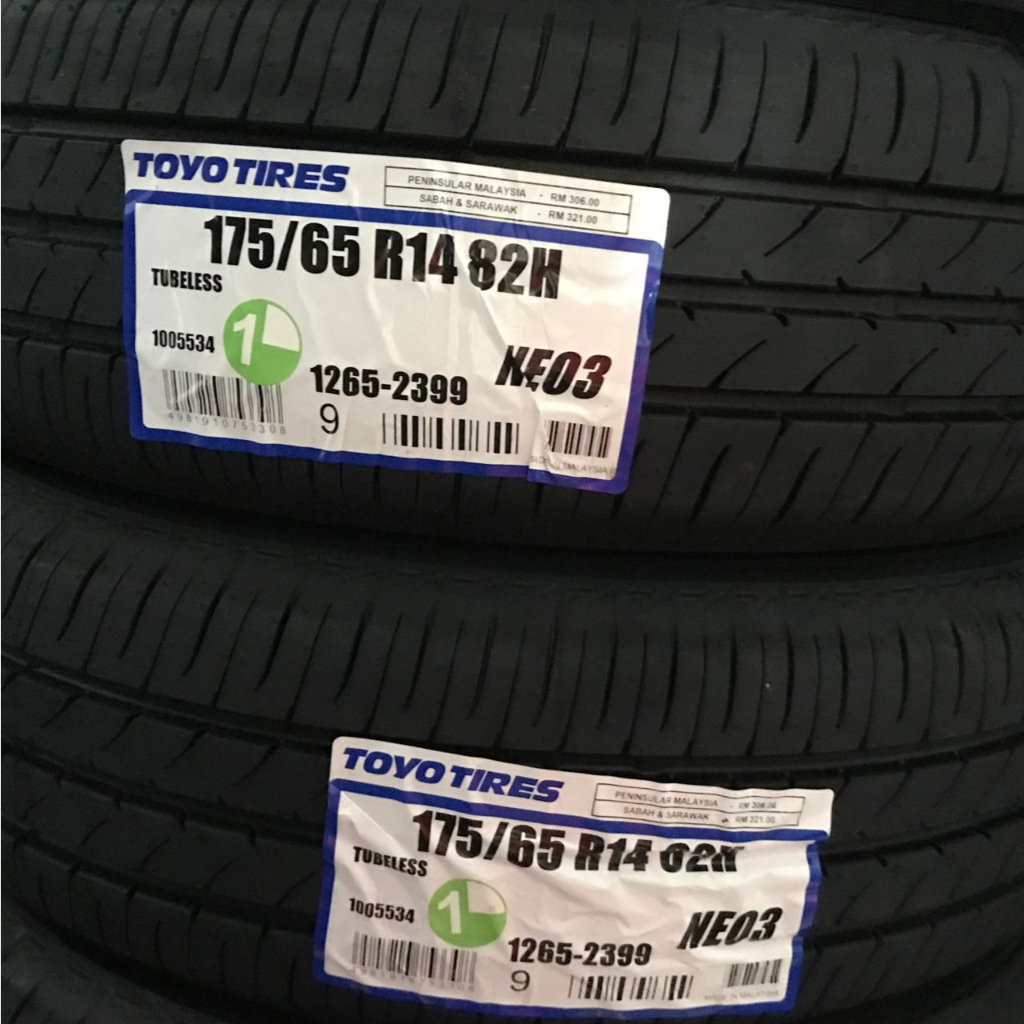 175/65R14 175 65 14 TOYO NE03 Car Tyre Tire Kereta Tayar Wheel Rim 14 inch Tayar | Shopee Malaysia