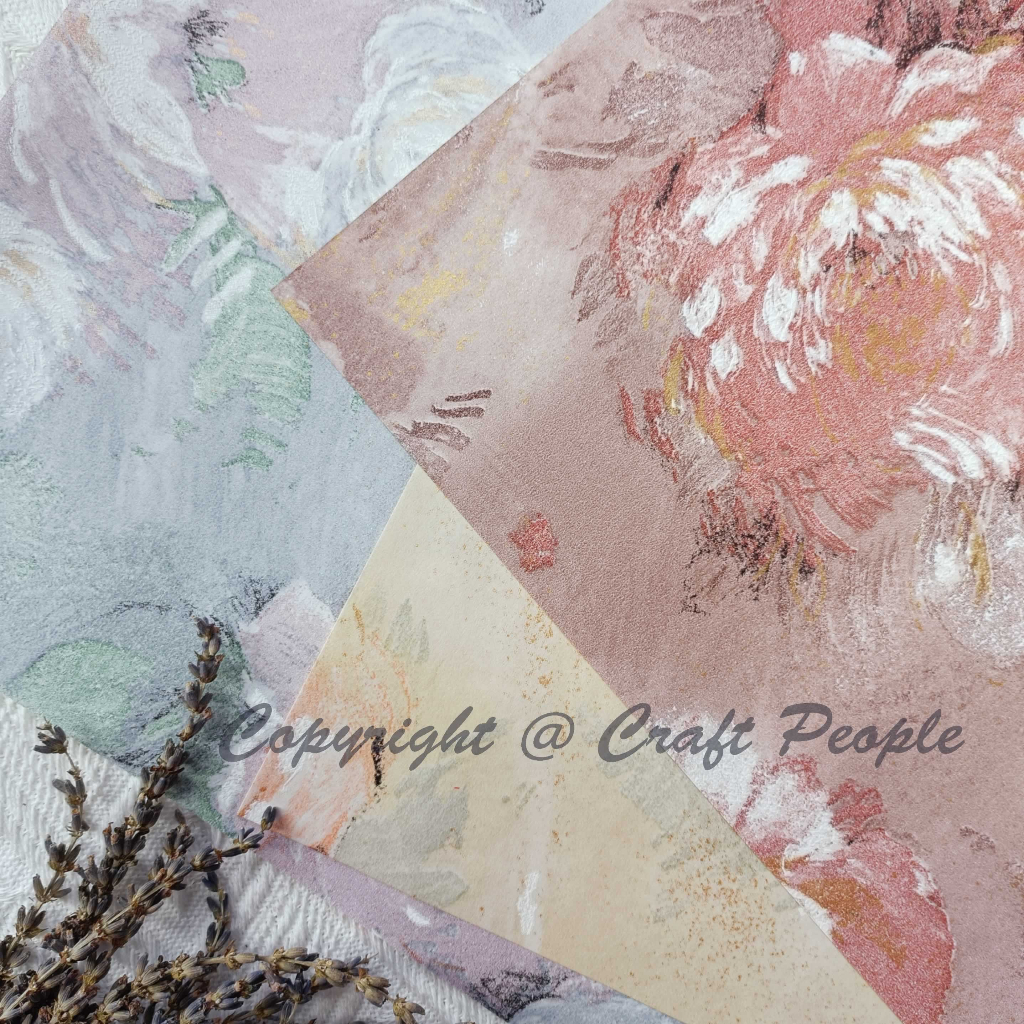 Oil Painting Flower Paper A4 120gsm 油墨花纸 A4 120gsm (5sheets) | Shopee ...