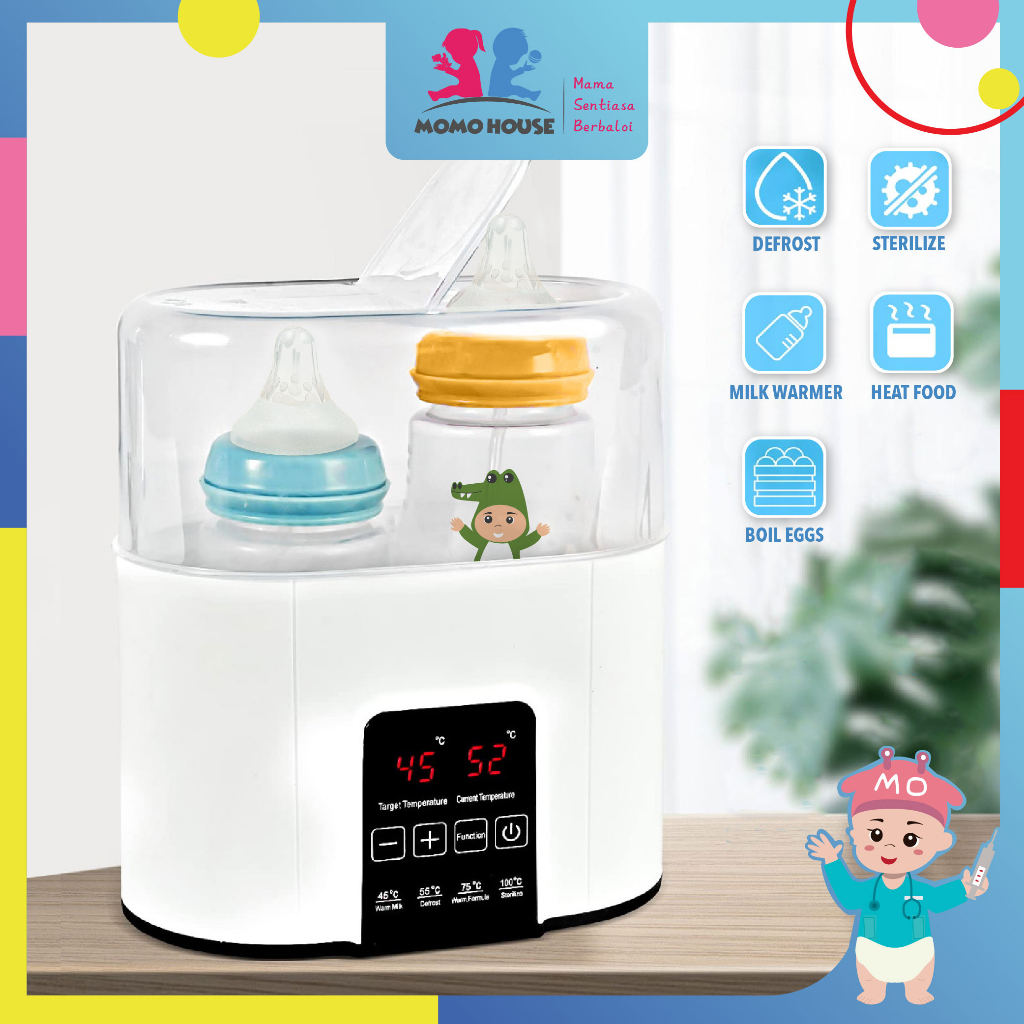 LED Milk Warmer Breastmilk Food Warmer Baby Bottle Sterilizer Pemanas ...