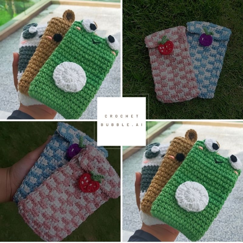 Crochet calculator pouch 🐸 | handmade | | Shopee Malaysia