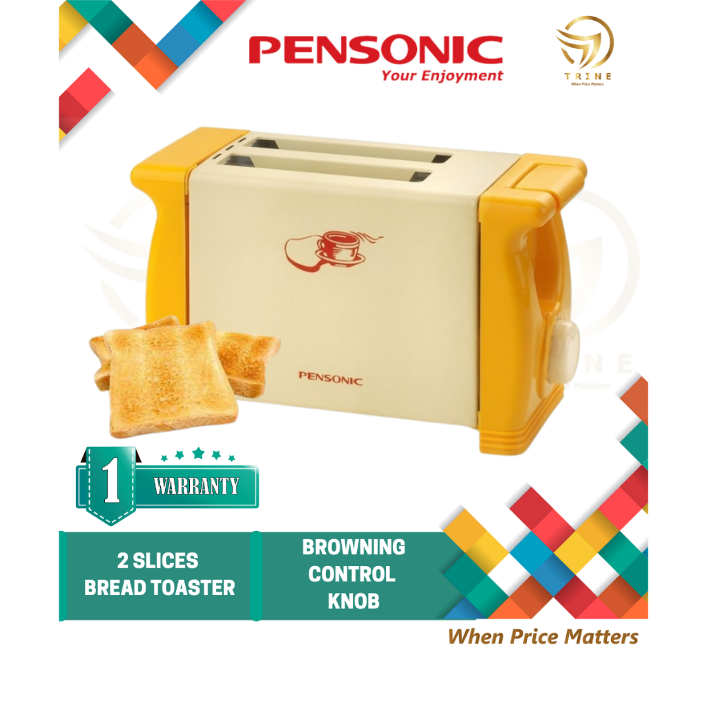 Pensonic/ Cornell/ Trio 2 Slices Bread Toaster PT-928 PT-929 AK-3N CT ...