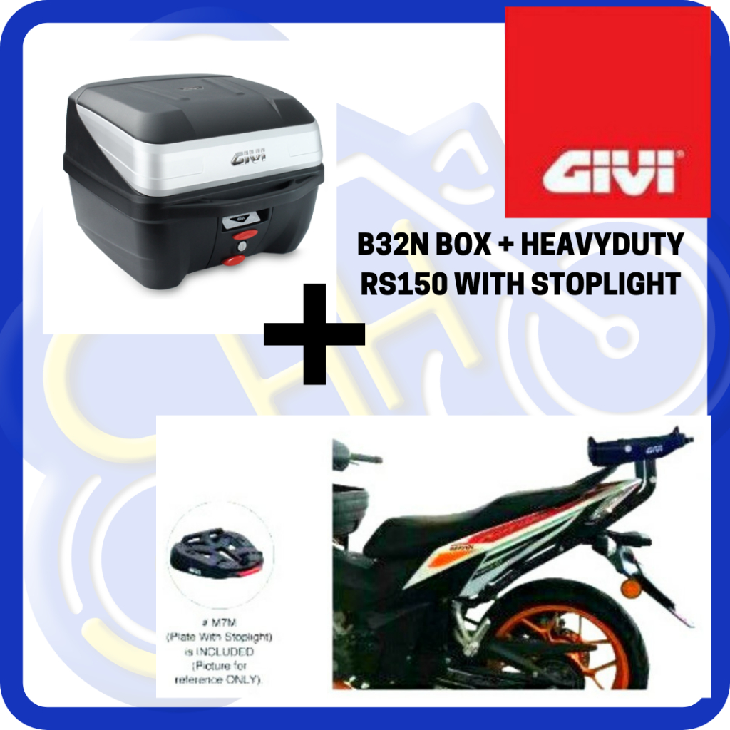 ORIGINAL GIVI BOX B32N ACCESSORIES MONOLOCK TOP CASE BOLD 100% GIVI ...