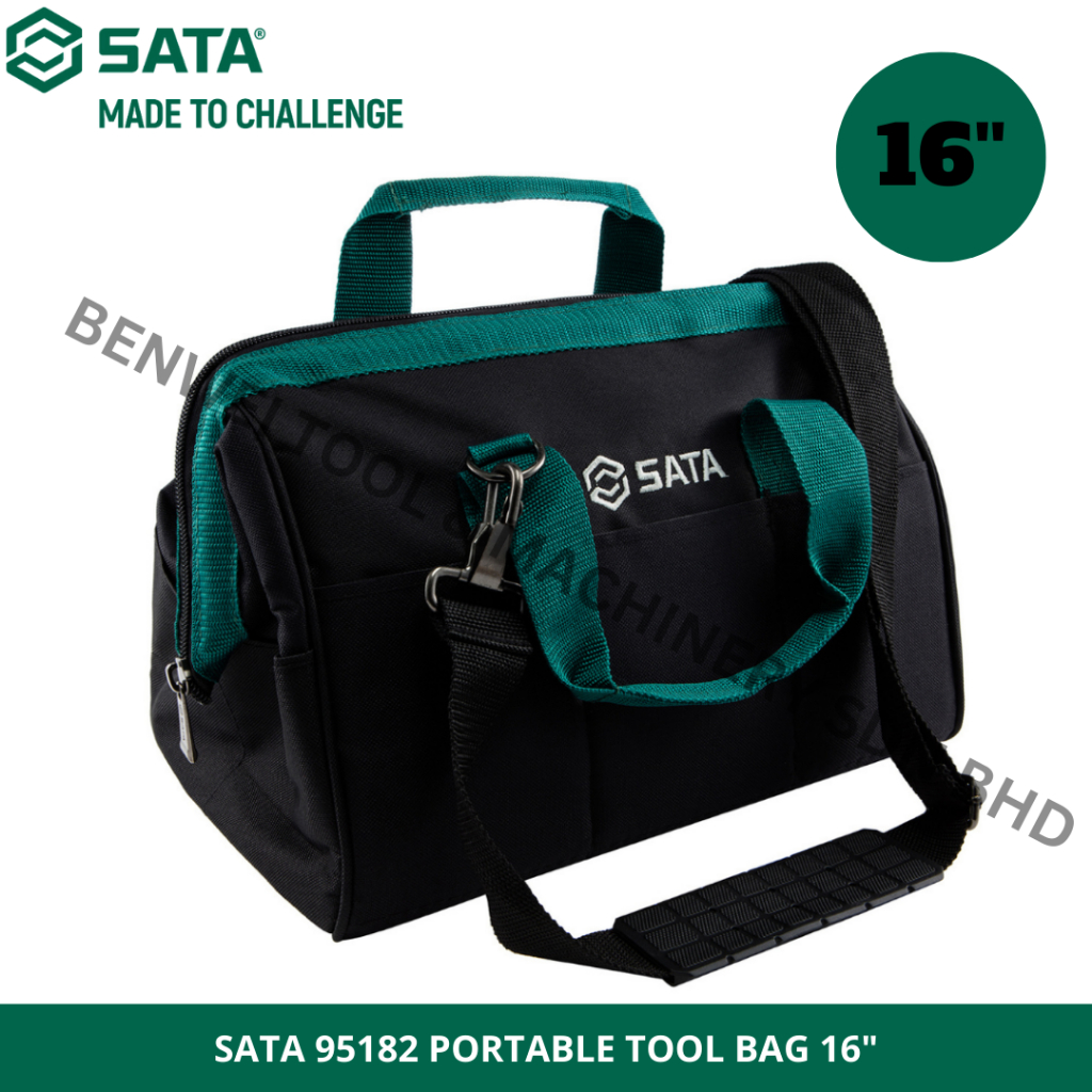 SATA 95182 PORTABLE TOOL BAG 16" / ELECTRICIAN TOOL BAG / PORTABLE ...