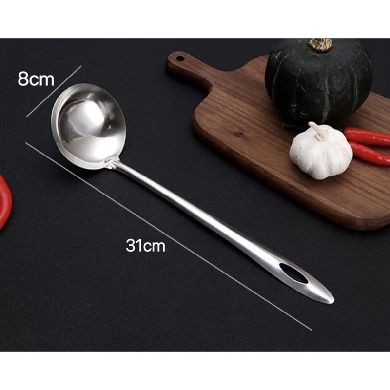 Stainless Steel Steamboat Ladle Skimmer With Hole / Senduk Steamboat ...