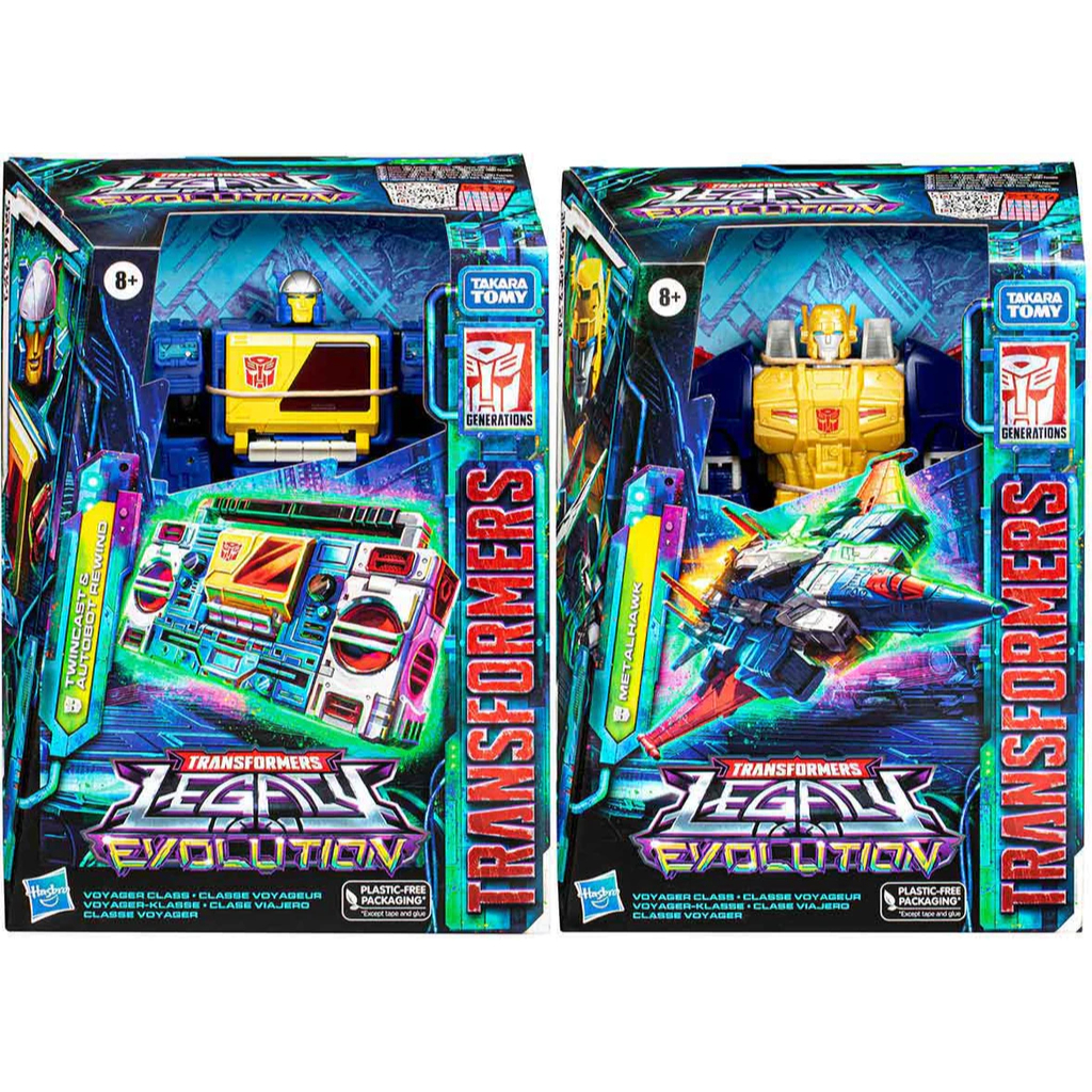 Transformers Legacy Evolution MetalHawk Twincast & Autobot Rewind ...