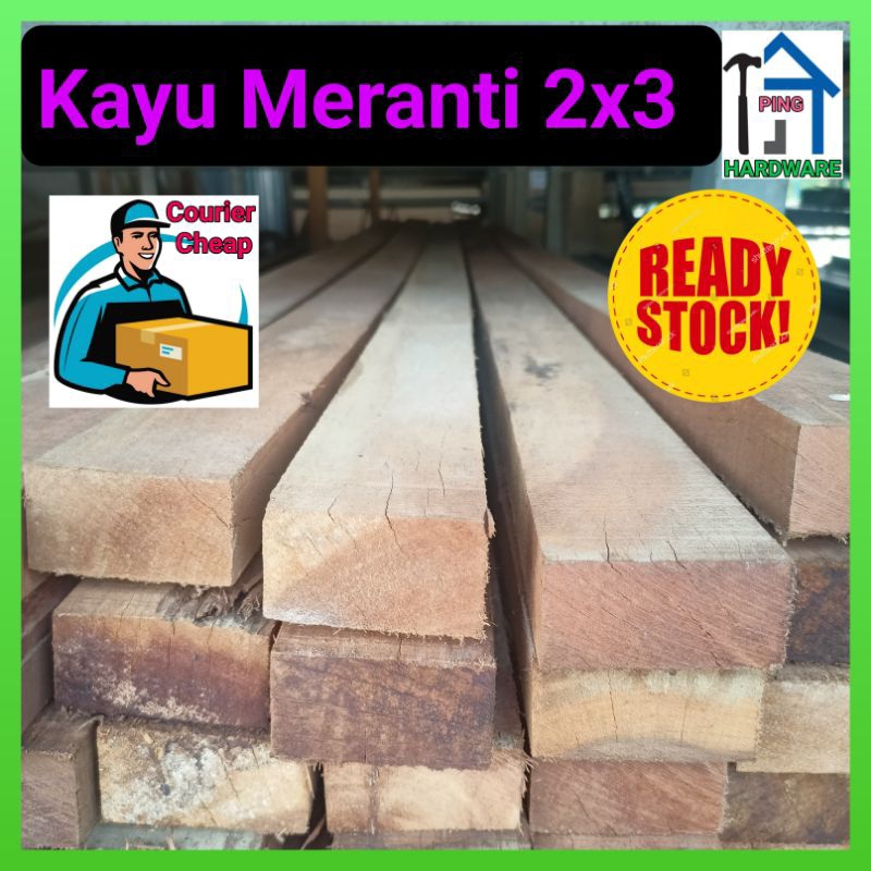 Kayu Meranti 2" x 3" (3kaki/4kaki/5kaki/6kaki) | Shopee Malaysia