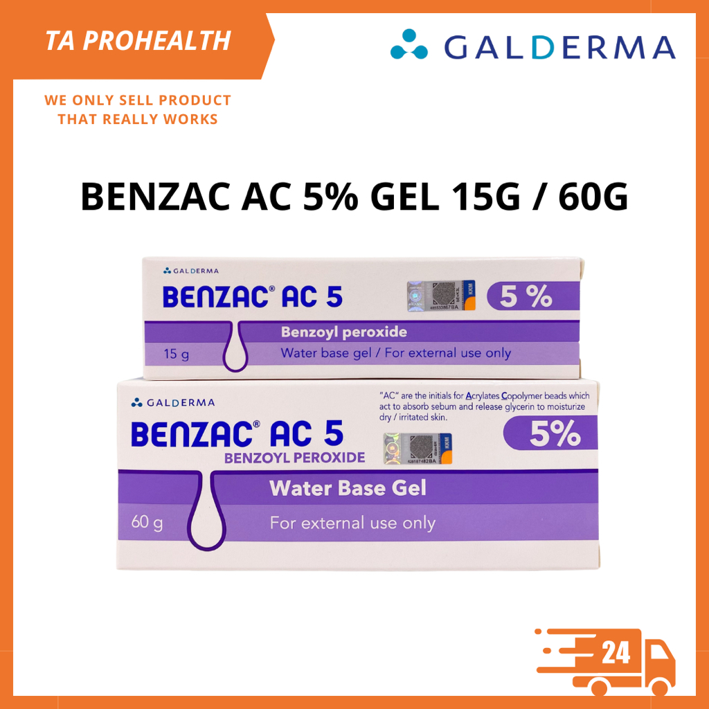 Benzac Acne Gel 5% 15g/60g(exp:2025) | Shopee Malaysia