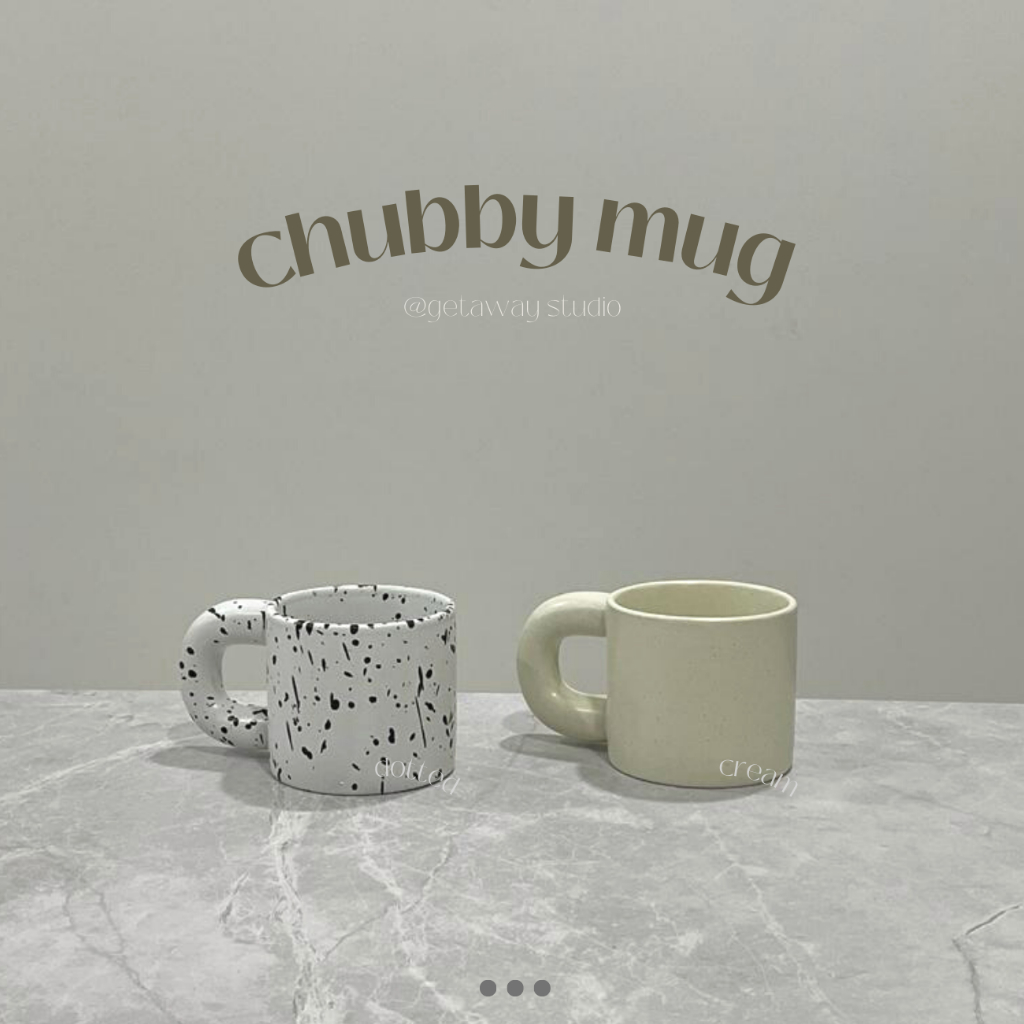 [Getaway Space] Ins Chubby Mug 330ml | Shopee Malaysia