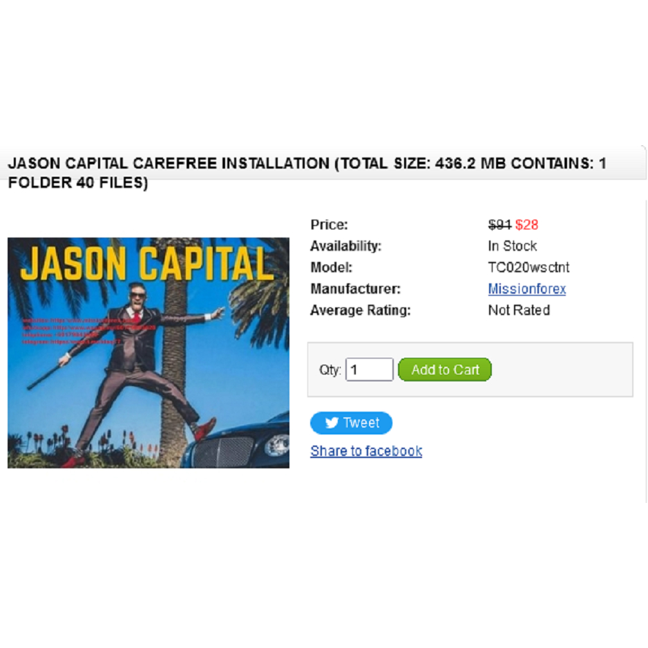 Jason Capital Carefree Installation (Total size: 436.2 MB Contains: 1 ...