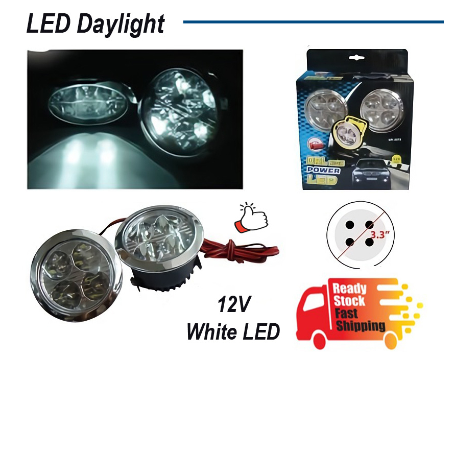 Universal Ultra Bright Daylight White LED 12V Waterproof | Shopee Malaysia