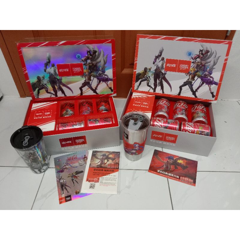 Coca Cola Coke China League of Legends LOL Original and Zero empty can ...