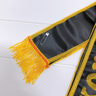 Kain Selempang Custom Sash Gold Trim Custom Selempang Add on Wording Or ...