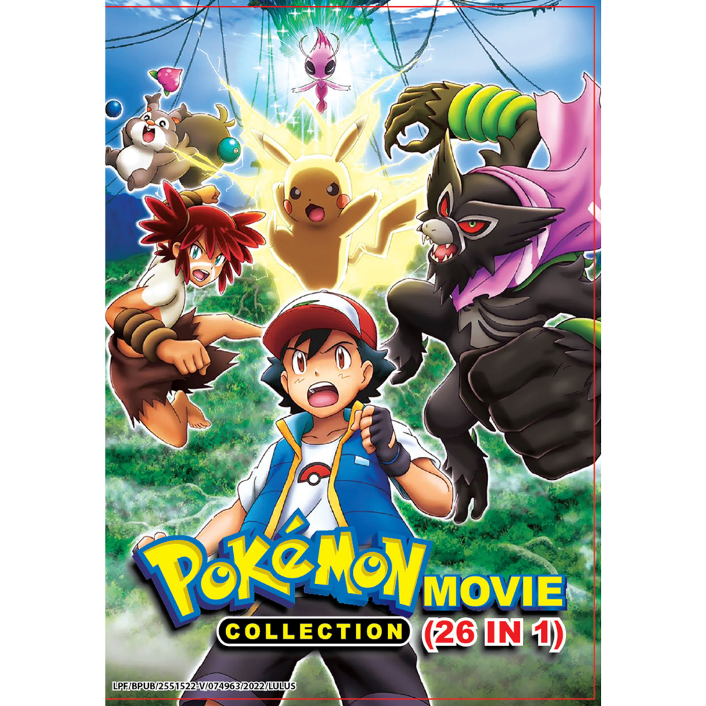 Pokemon Complete Movie Collection (26 IN 1) Anime DVD 精灵宝可梦 | Shopee ...