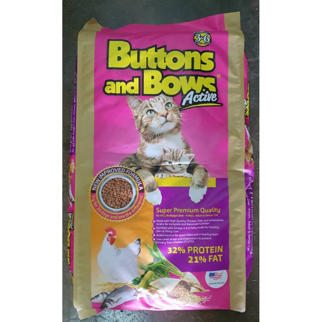 Button's And Bows Cat Food 18kg / BNB B&B CAT FOOD | Shopee Malaysia