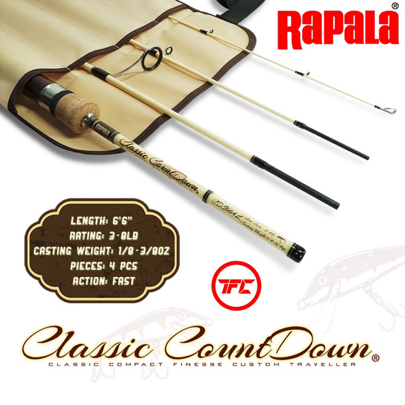 RAPALA Countdown Elite Glass 5’ & Classic CountDown BFS Finesse ...