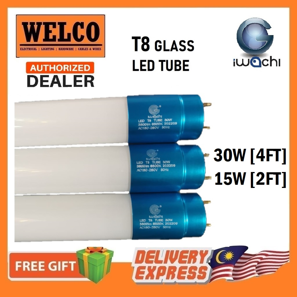 IWACHI/NEO T8 15W/30W LED GLASS TUBE SUPER BRIGHT HIGH LUMEN [10pcs/20pcs/30pcs] 100% ORIGINAL ...