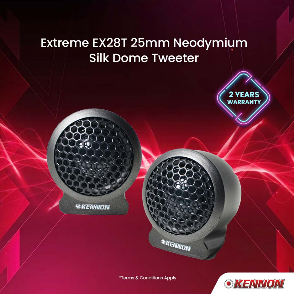 Kennon Extreme Series EX28T 25mm Neodymium Silk Dome Tweeter | Shopee ...