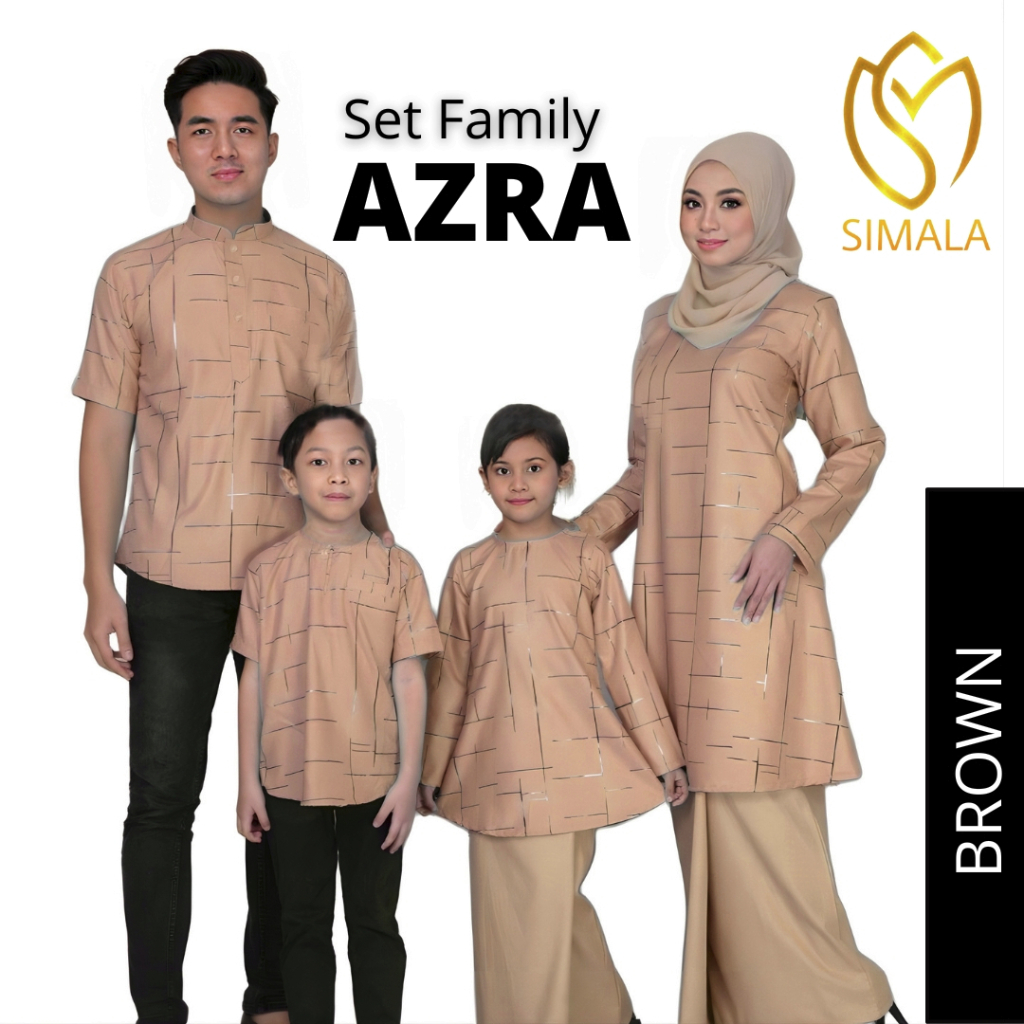 ( RAYA 2025 ) (BAJU KURUNG) AZRA Collection EXCLUSIVE Printed Foil Osaka Cotton sedondon ...