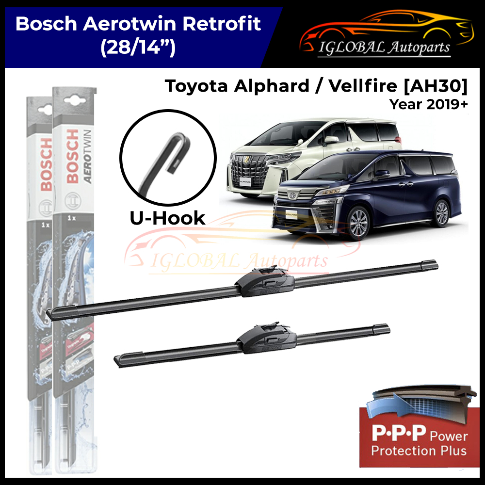 Toyota Alphard & Vellfire [AH30] facelift Year 2019+ Windshield Wiper ...