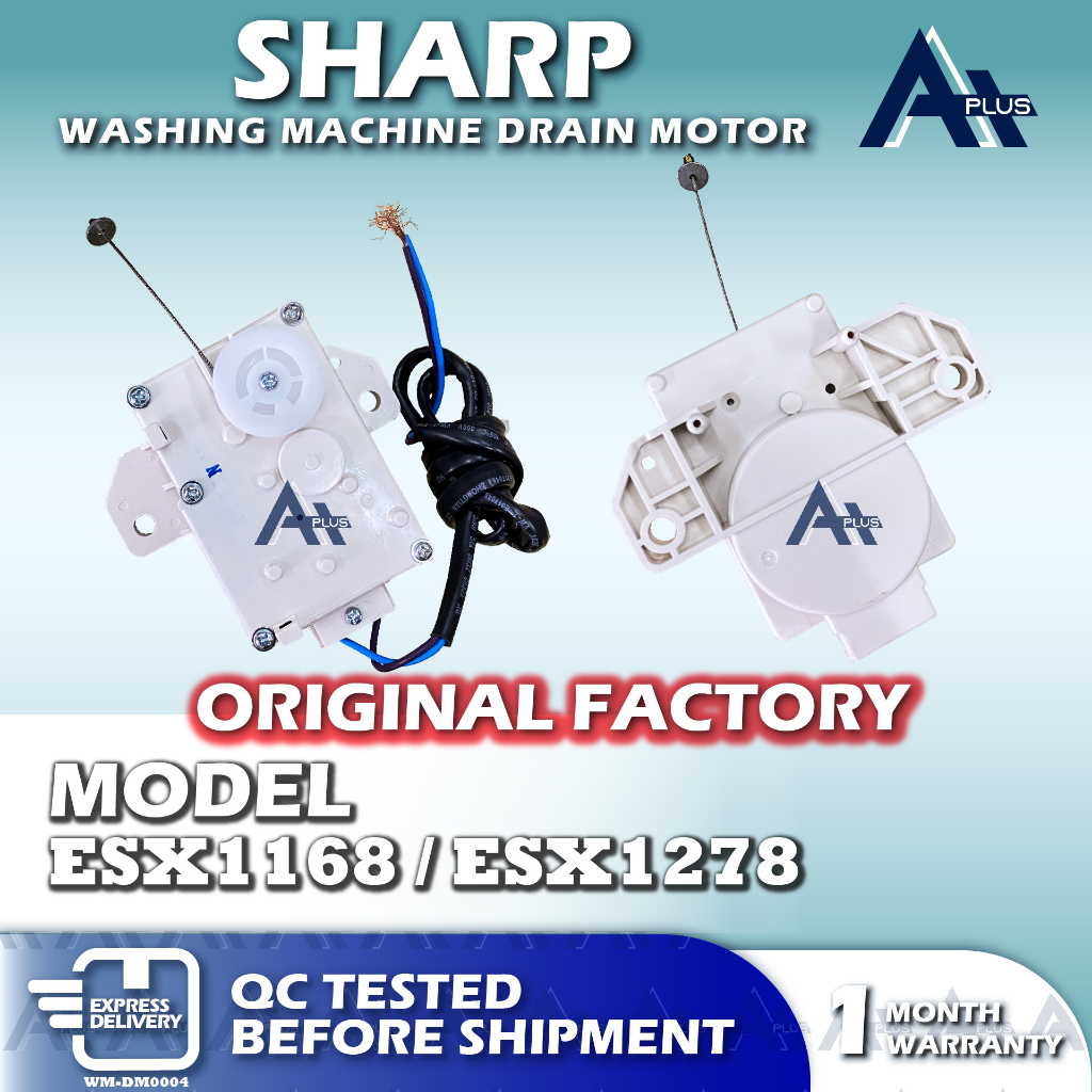 (ORIGINAL) ESX1168 / ESX1278 SHARP Washing Machine Drain Motor ESX-1168 ...