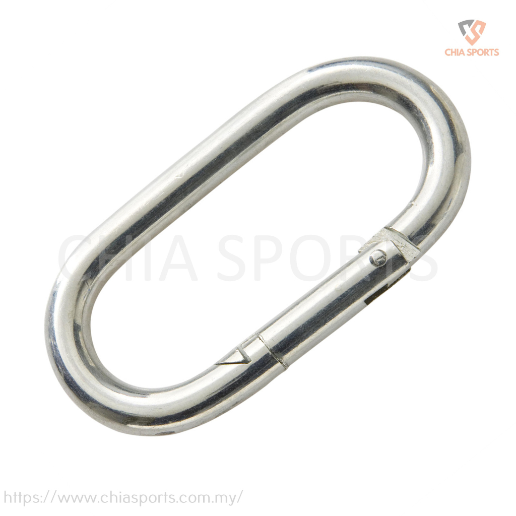 Oval Spring Snap Hook Carabiner 10 x 100mm Hooks Fitness Lock Catch Gym ...